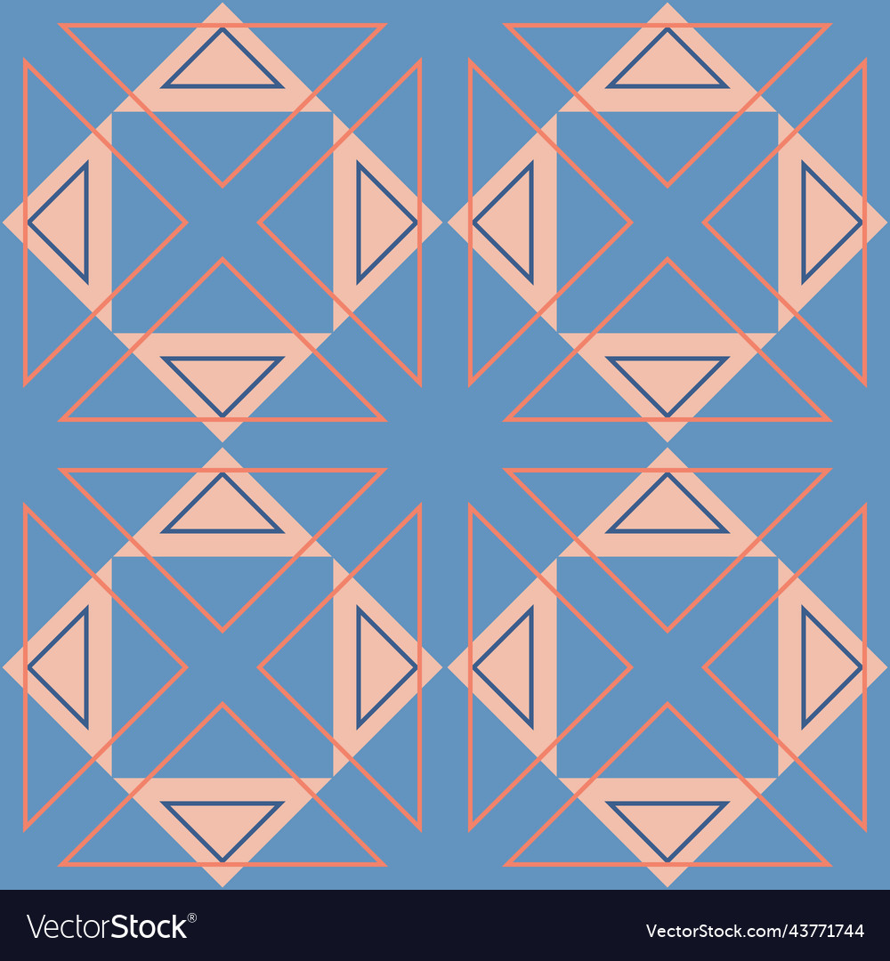 Geometry triangle shape seamless pattern Vector Image