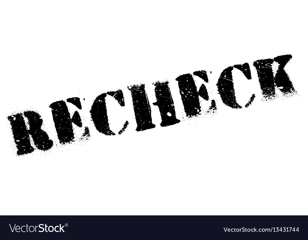 Recheck rubber stamp Royalty Free Vector Image Recheck rubber stamp Royalty Free Vector Image