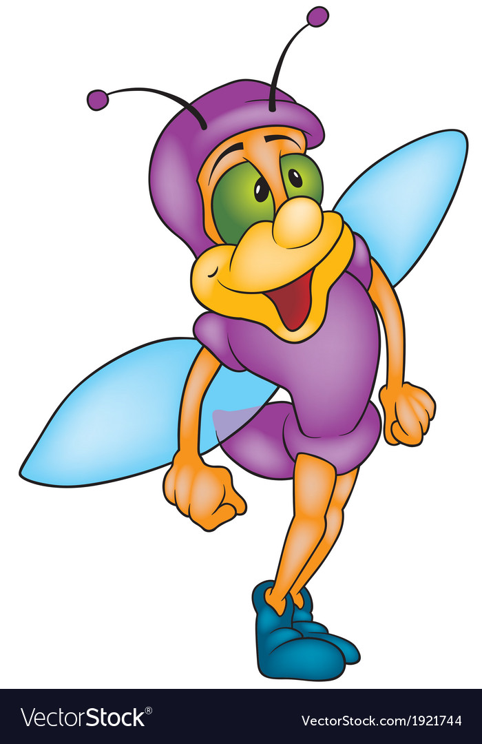 Smiling bug Royalty Free Vector Image - VectorStock