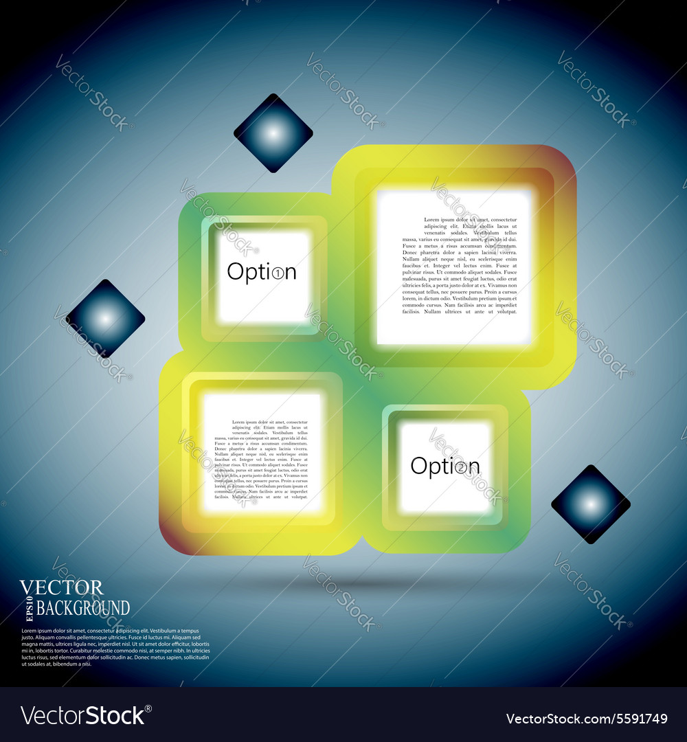Abstract background color boxes template Vector Image