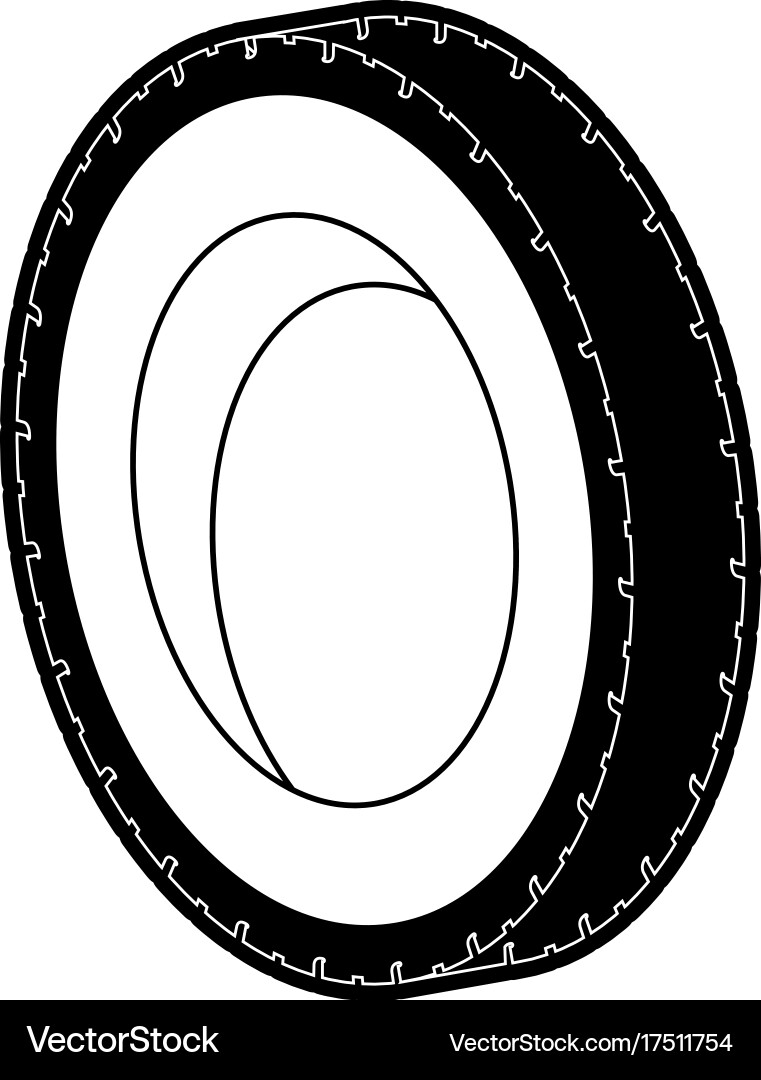Tire car icon image Royalty Free Vector Image - VectorStock