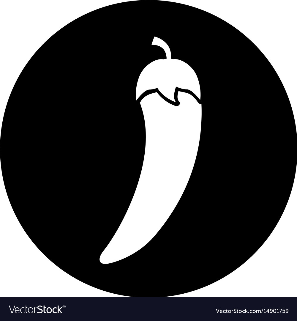 Chilli pepper fresh vegetable icon Royalty Free Vector Image