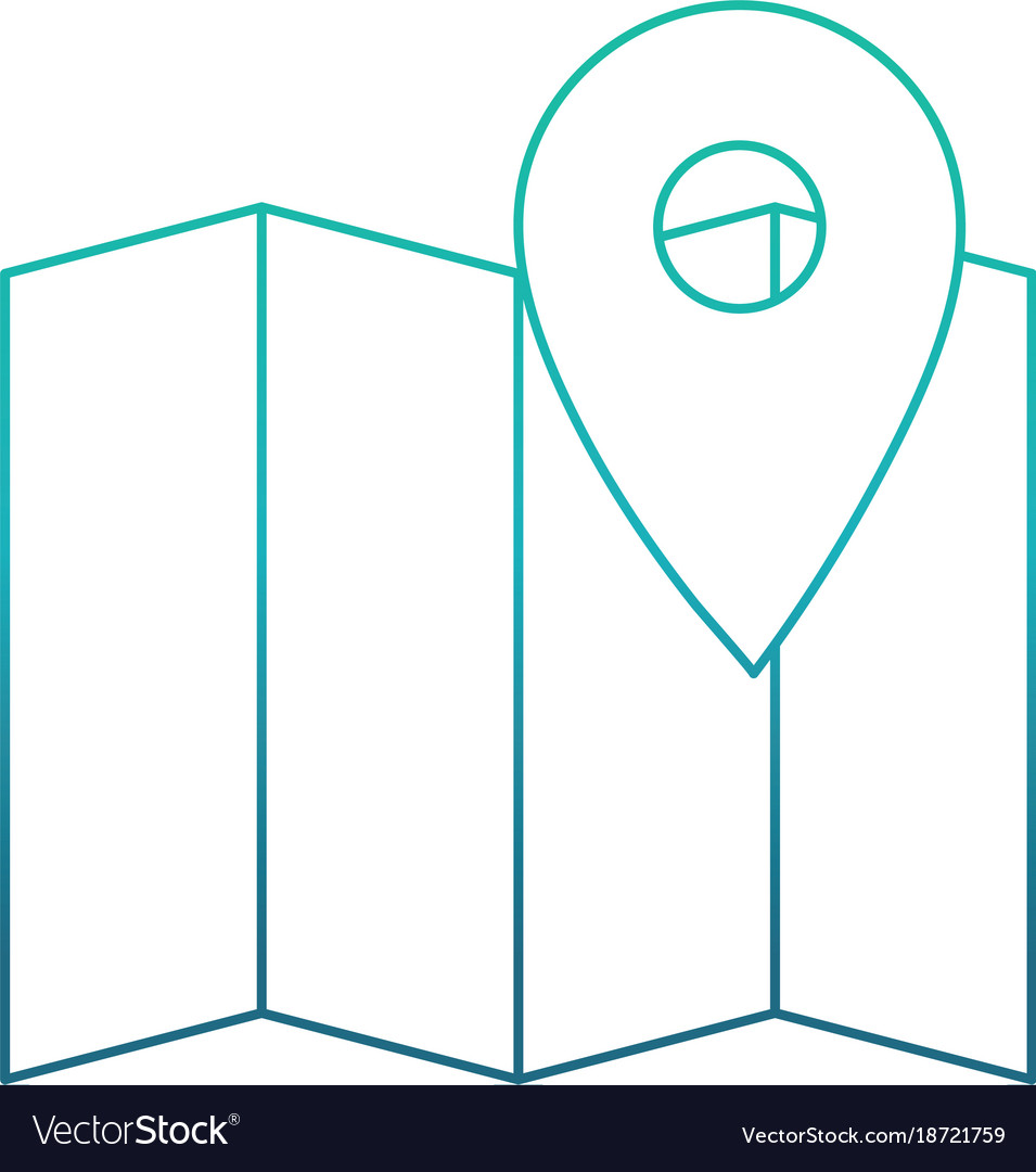 Isolated map design Royalty Free Vector Image - VectorStock