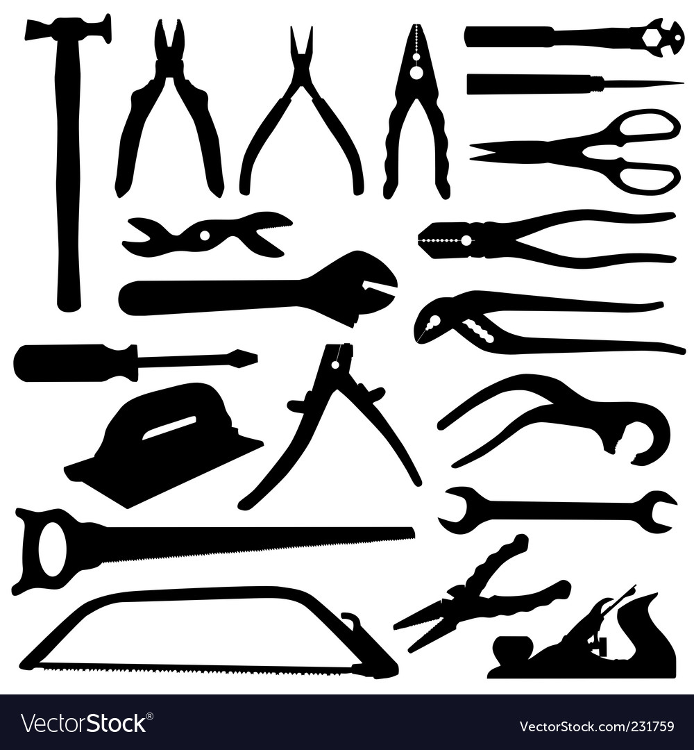Tool set Royalty Free Vector Image - VectorStock