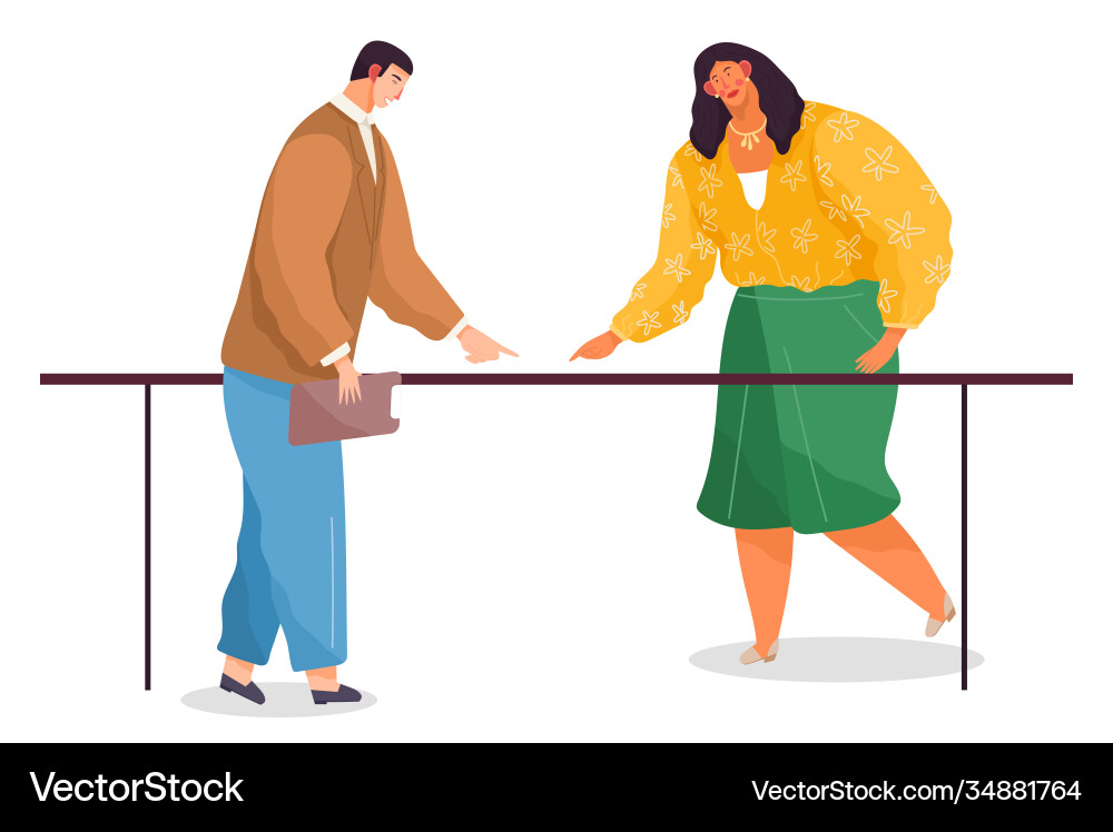 Office staff in process woman bright Royalty Free Vector