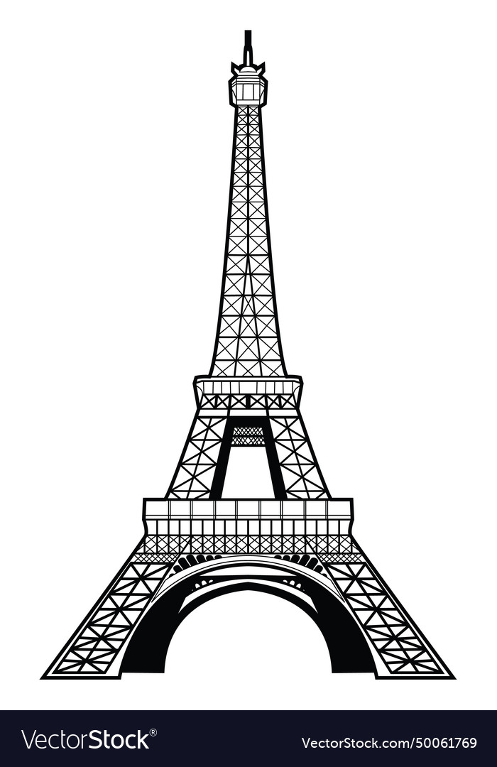 Eiffel tower Royalty Free Vector Image - VectorStock