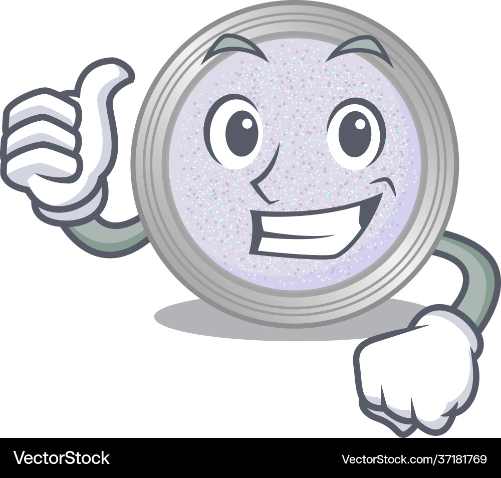 Glitter eyeshadow cartoon character design Vector Image
