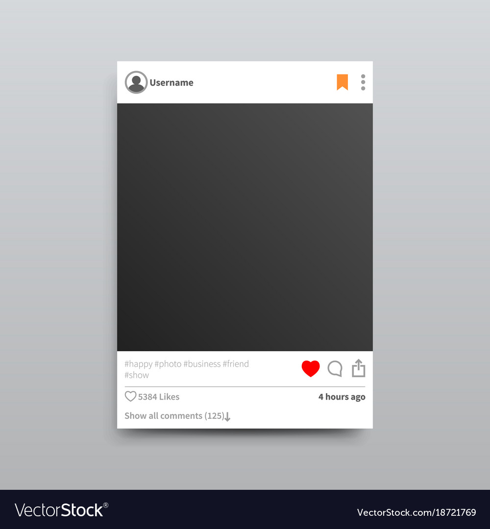 Blank Instagram Frame Template Png Images Amashusho