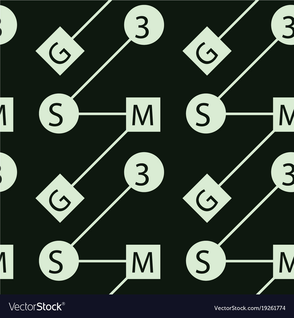 Abstract system typography coded seamless pattern Vector Image