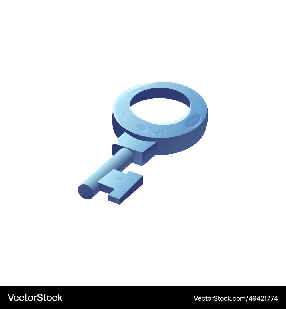 Key game magic element Royalty Free Vector Image