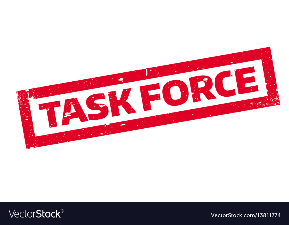 Task force rubber stamp Royalty Free Vector Image