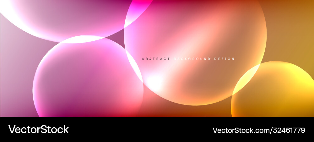 Abstract background liquid bubble circles Vector Image