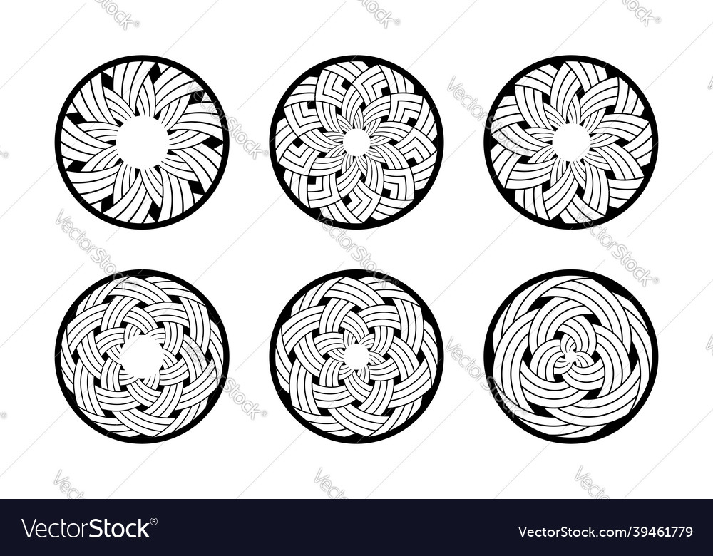 Circle patterns Royalty Free Vector Image - VectorStock