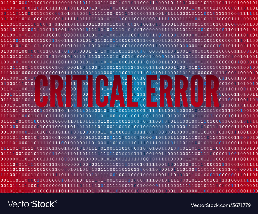 Red screen binary code screen Royalty Free Vector Image