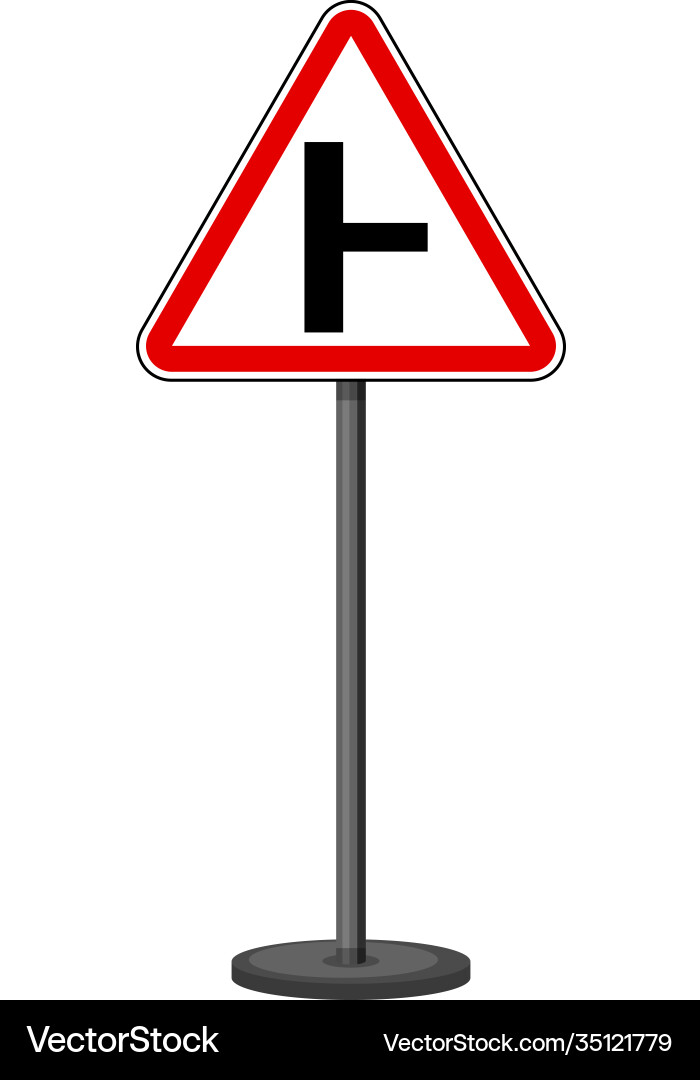 Red traffic sign on white background Royalty Free Vector