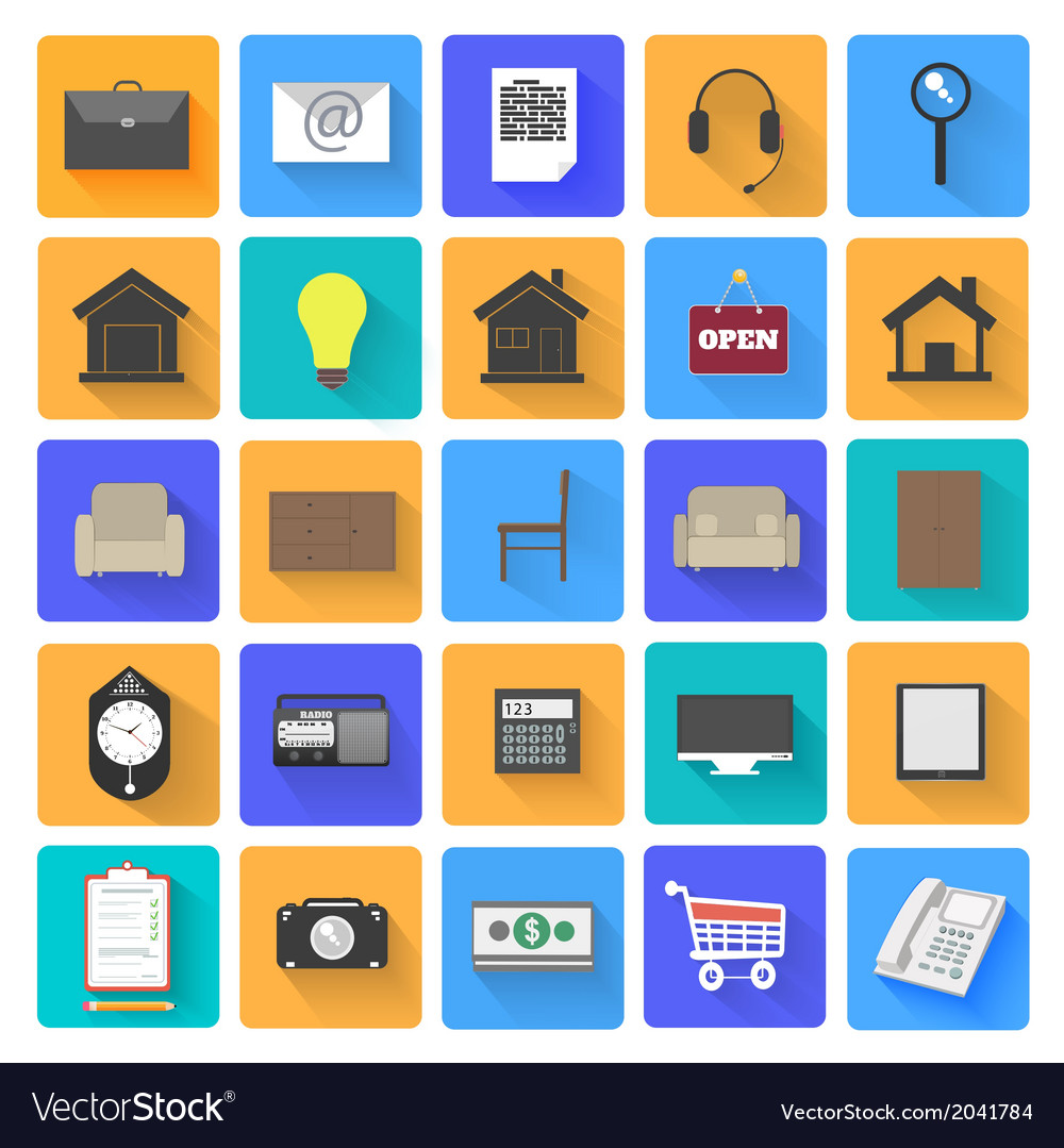 Business work elements Royalty Free Vector Image