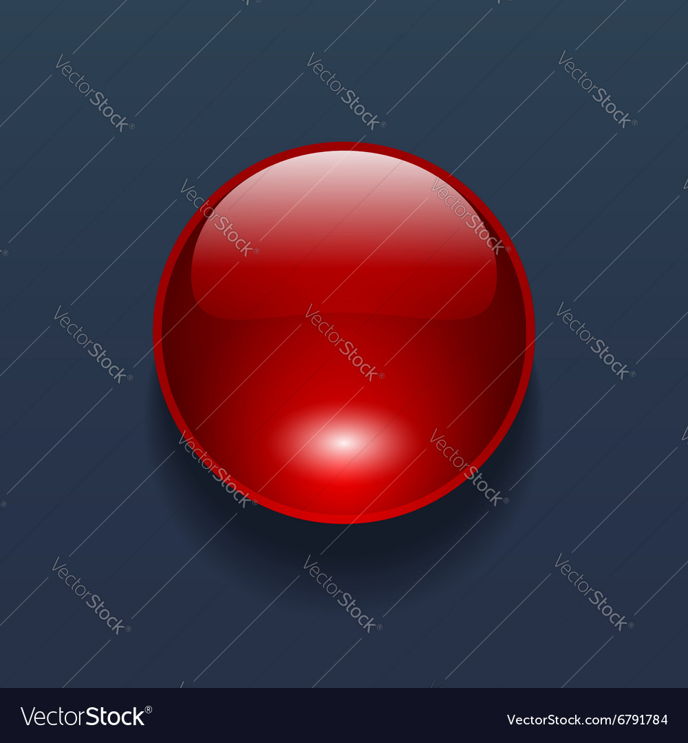 Red Button Royalty Free Vector Image - VectorStock