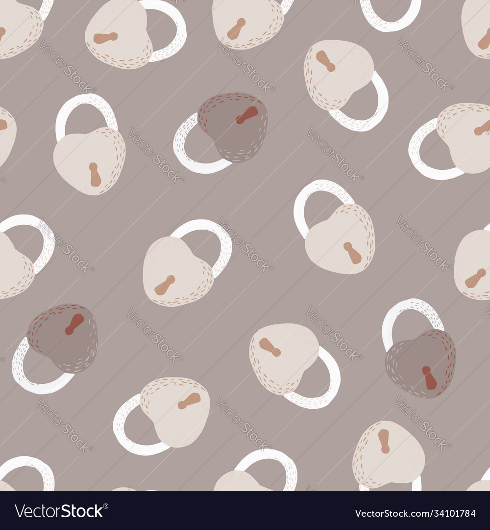 Seamless random pattern with doodle hand drawn Vector Image