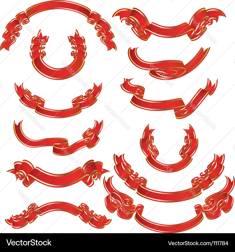 Tapes set Royalty Free Vector Image - VectorStock