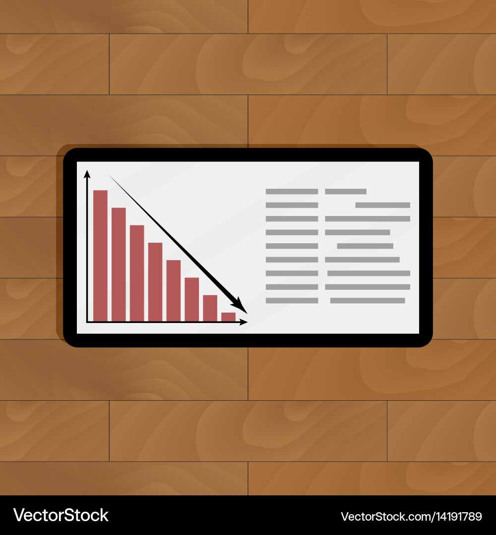 Crisis financial decline Royalty Free Vector Image