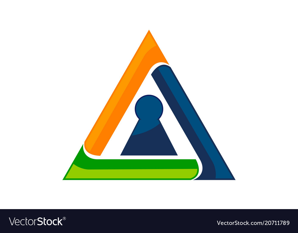 Triangle security Royalty Free Vector Image - VectorStock
