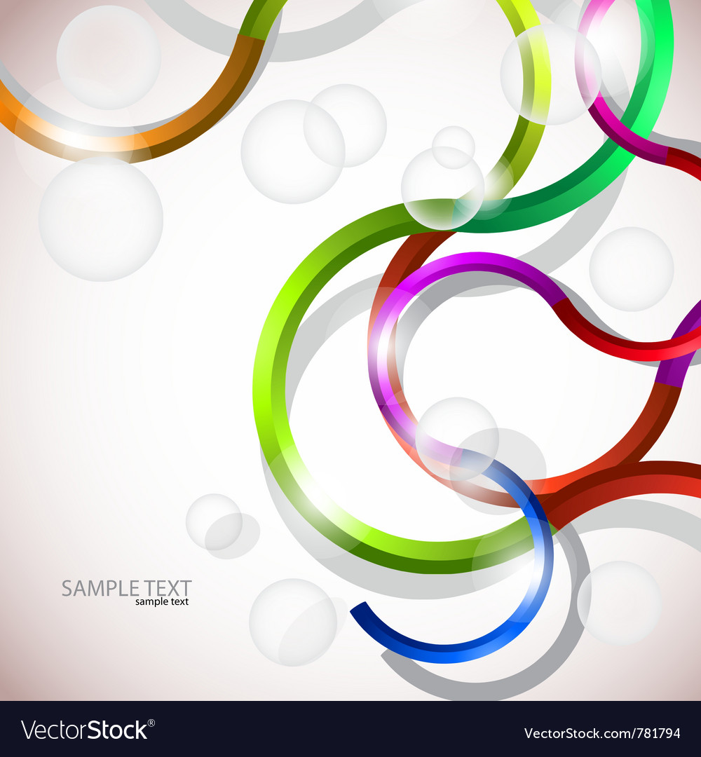 Colorful abstract curves Royalty Free Vector Image