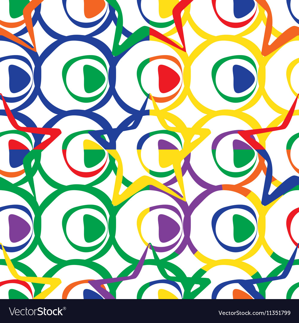 Abstract star pattern Royalty Free Vector Image