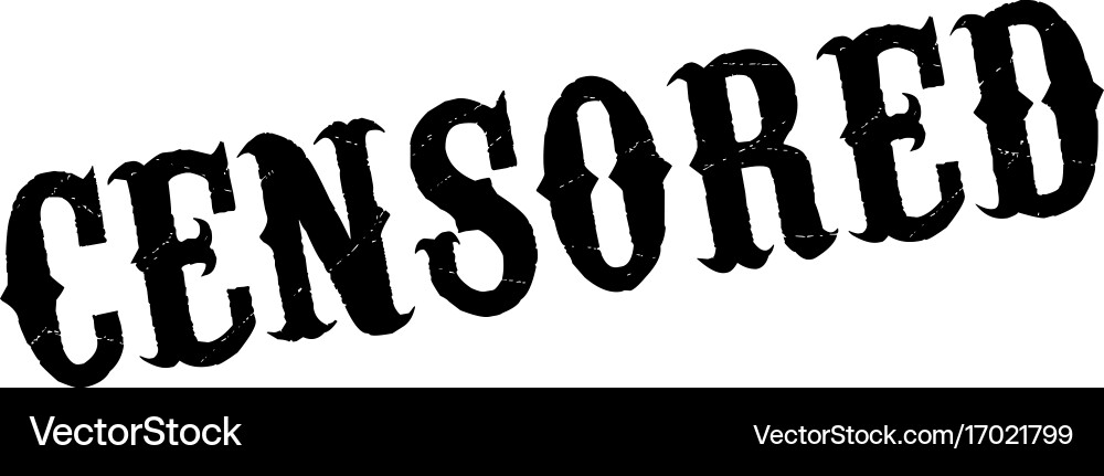 Censored rubber stamp Royalty Free Vector Image