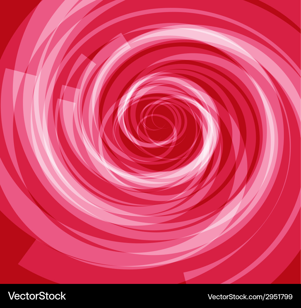 Red spiral abstract background Royalty Free Vector Image