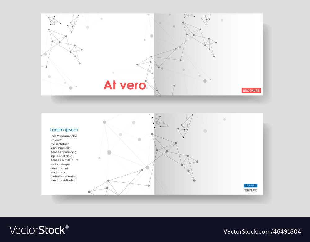 Abstract Network Design Geometric Connect Vector Image