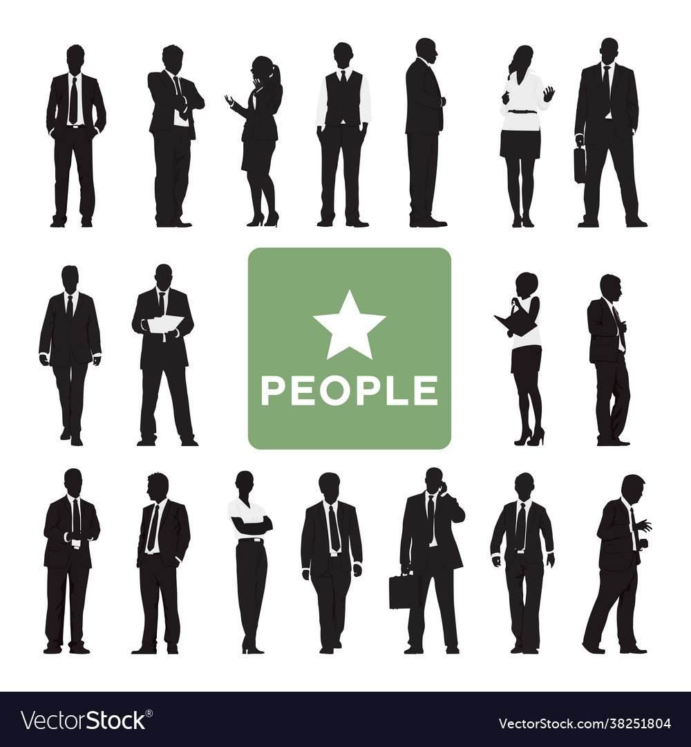 Business people Royalty Free Vector Image - VectorStock