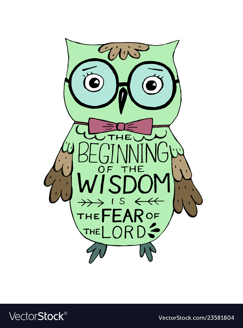 Hand lettering with bible verse the beginning Vector Image