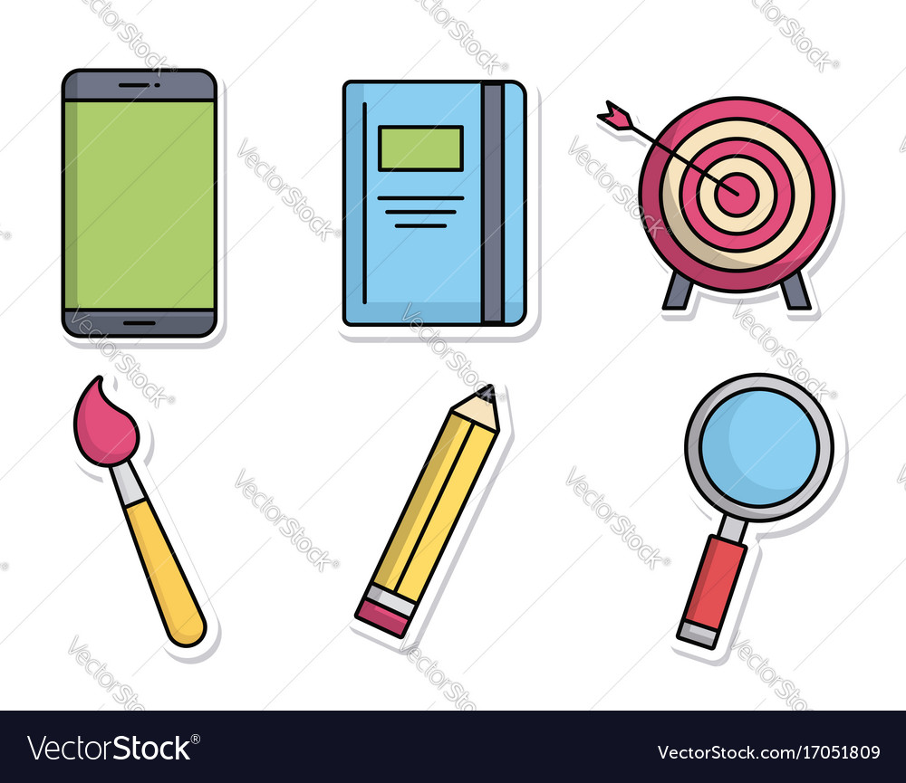 Creative process design Royalty Free Vector Image