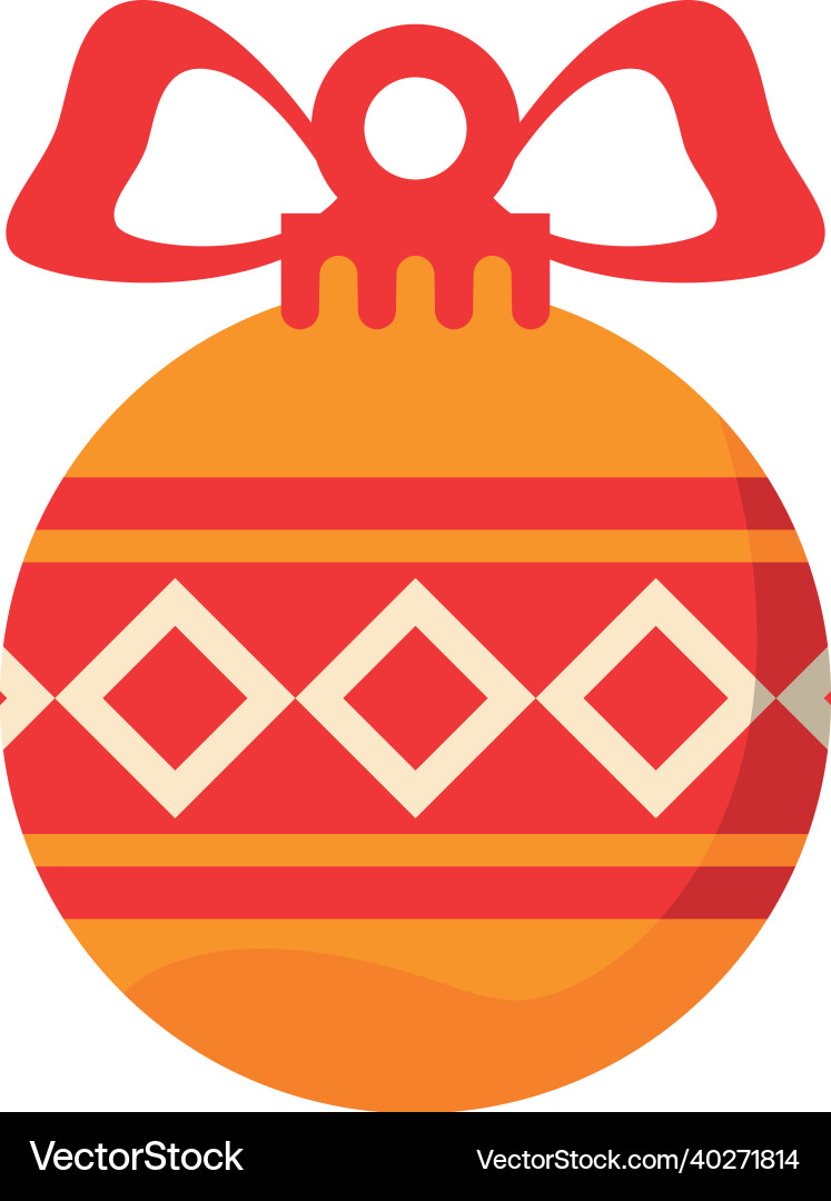 Christmas ball decoration Royalty Free Vector Image