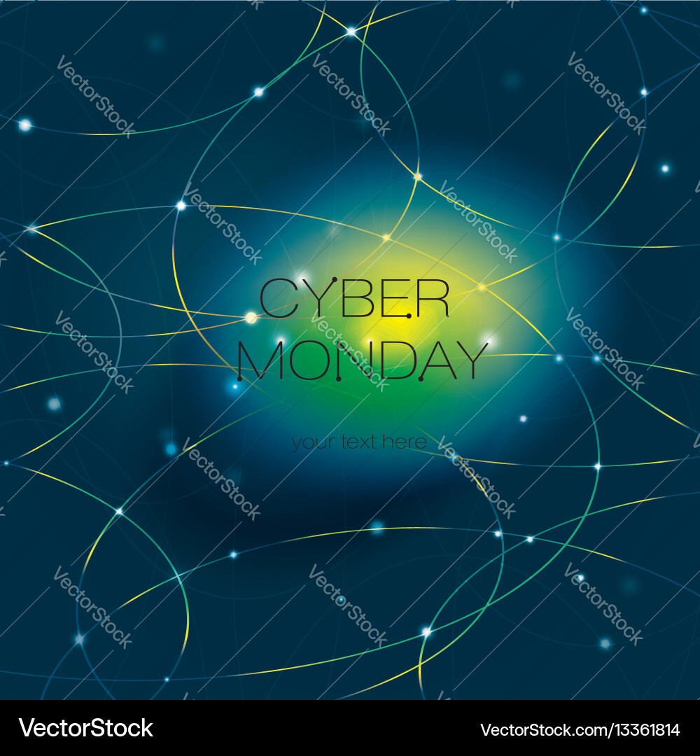 Cyber bright background Royalty Free Vector Image
