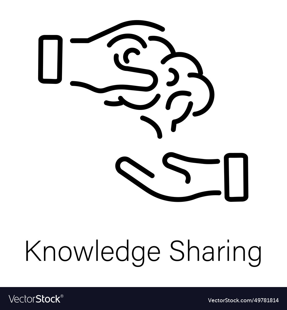 Knowledge sharing Royalty Free Vector Image - VectorStock Knowledge sharing Royalty Free Vector Image - VectorStock
