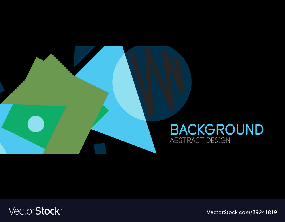Abstract Background Blocks Lines Triangles Vector Image