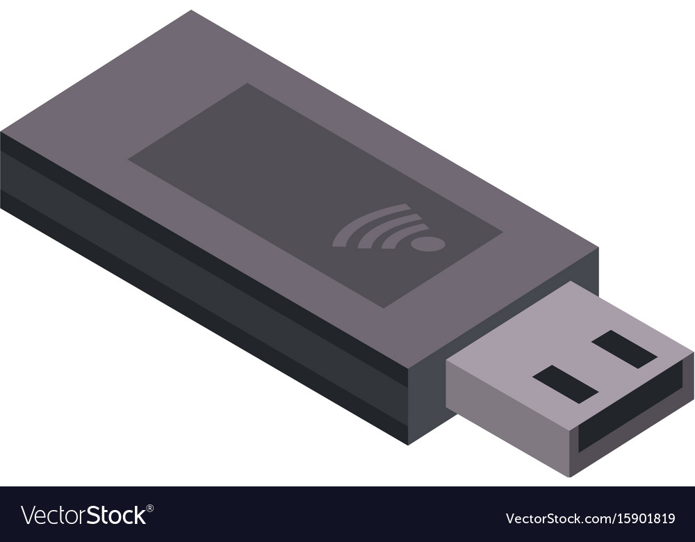 Data usb memory to save documents Royalty Free Vector Image