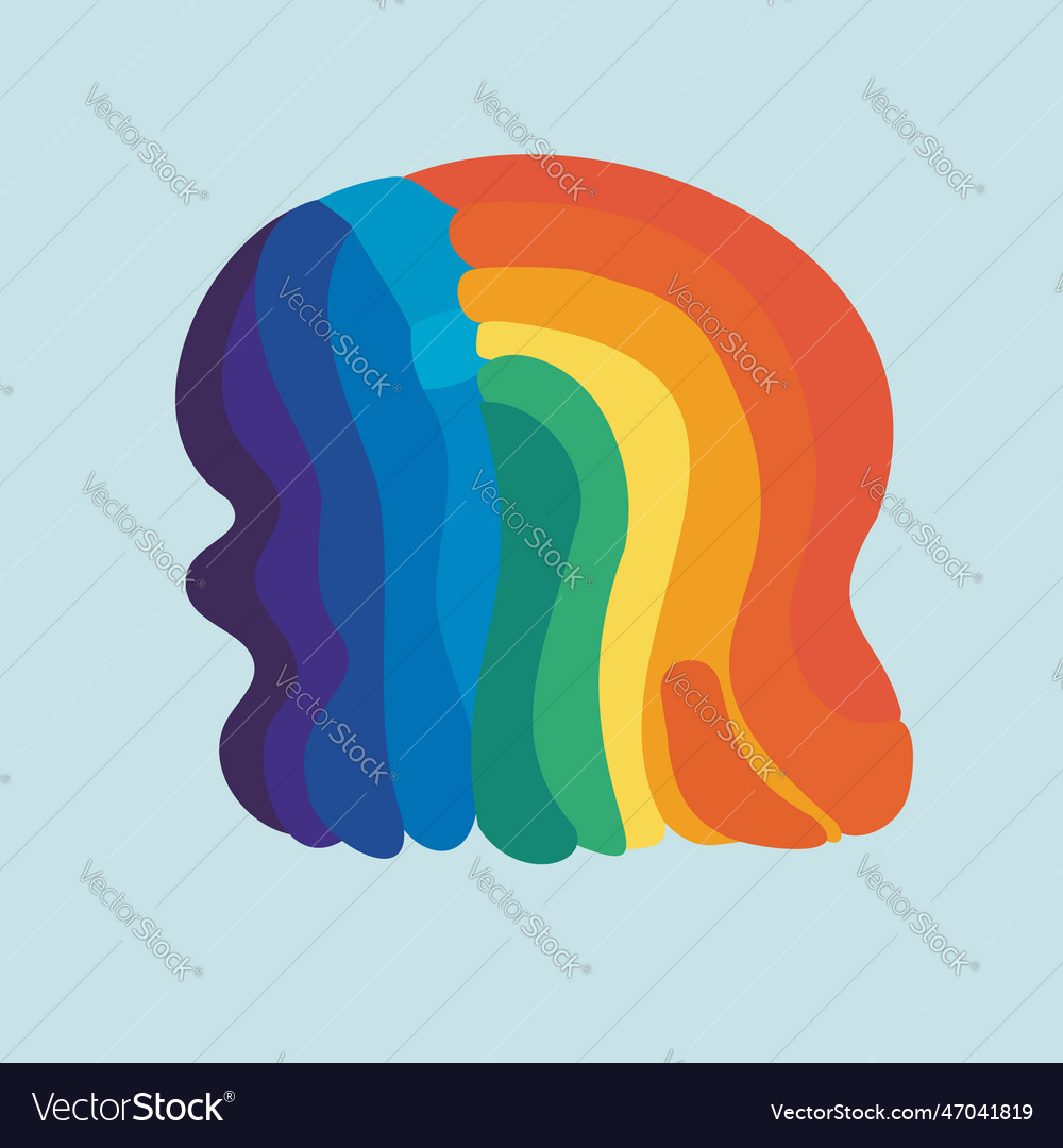 Rainbow lgbtq pride flag Royalty Free Vector Image