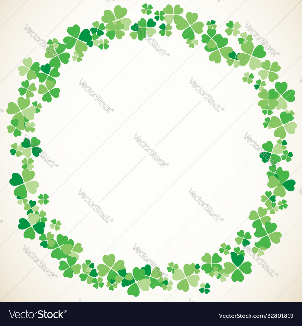 Saint patricks day frame background Royalty Free Vector