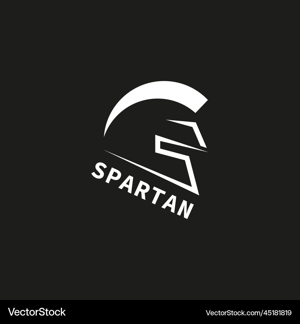 Spartan logo template design icon Royalty Free Vector Image