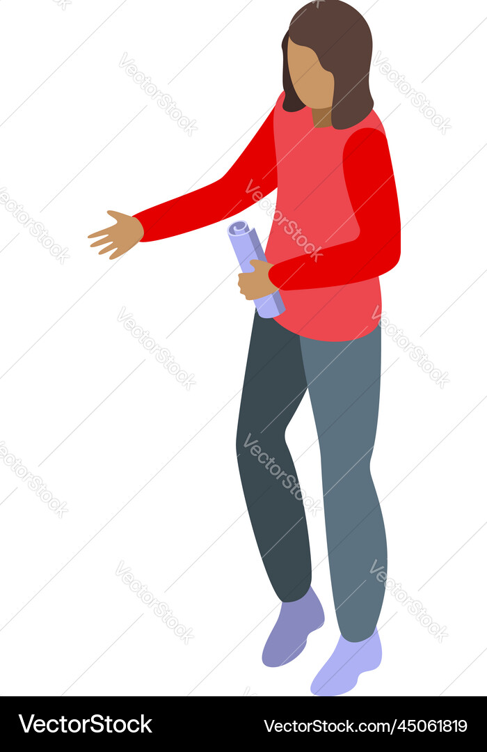Theater actor icon isometric drama school Vector Image