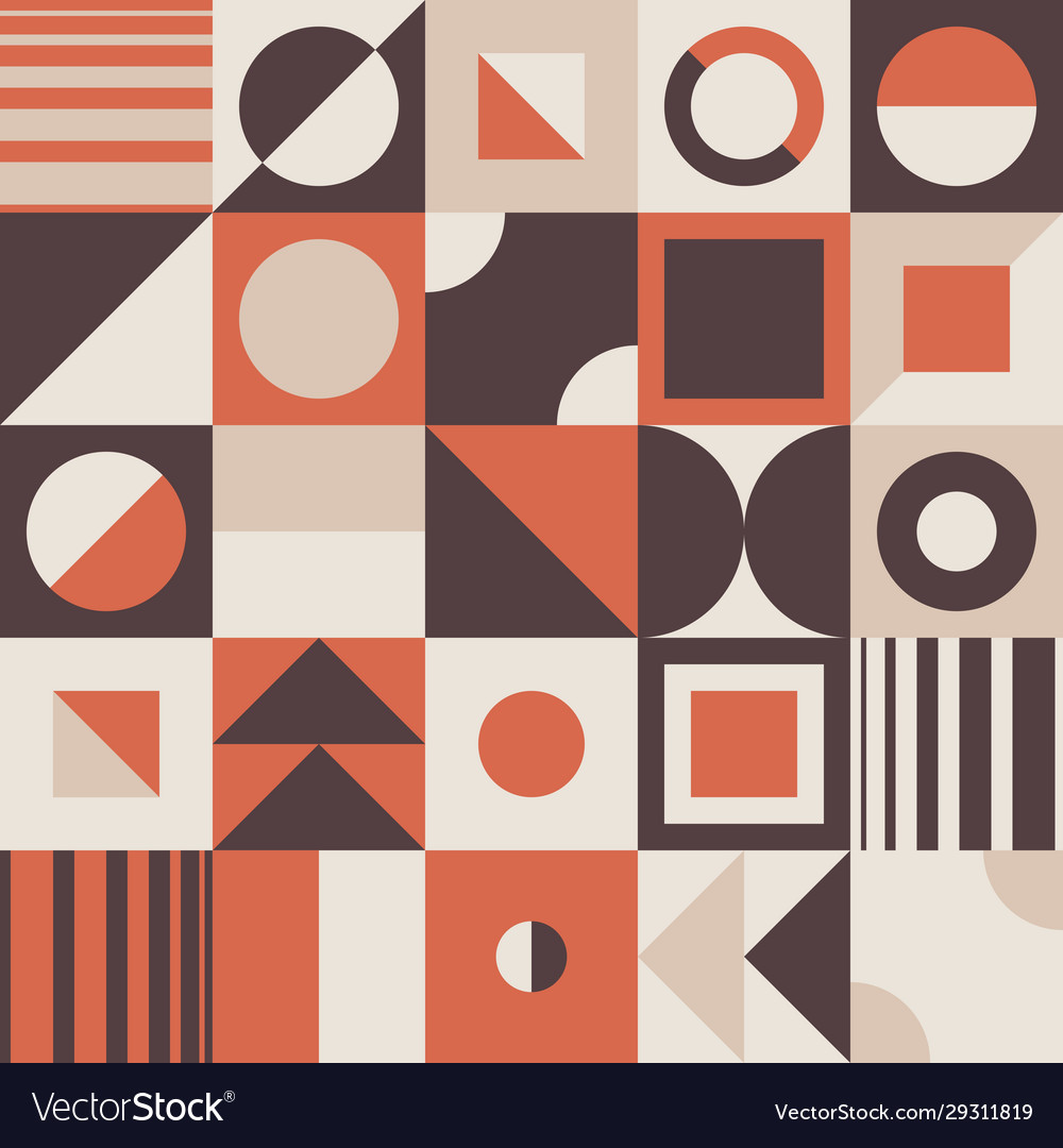 Tiles with geometric patterns simple seamless Vector Image