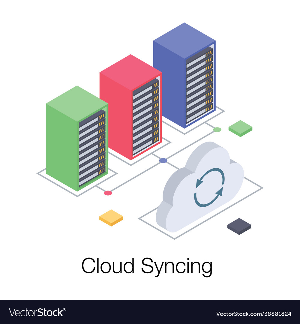 Cloud syncing Royalty Free Vector Image - VectorStock Cloud syncing Royalty Free Vector Image - VectorStock