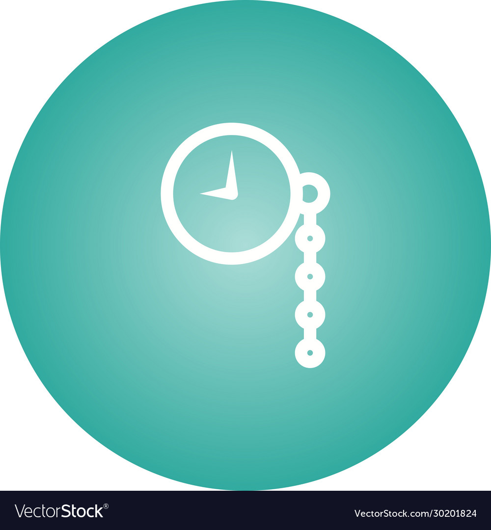 Unique pocket watch glyph icon Royalty Free Vector Image Unique pocket watch glyph icon Royalty Free Vector Image
