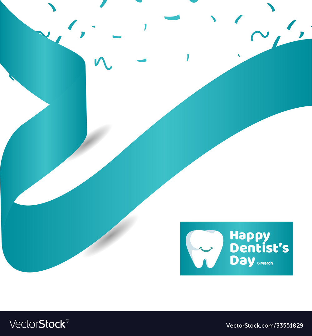 Happy dentists day template design Royalty Free Vector Image