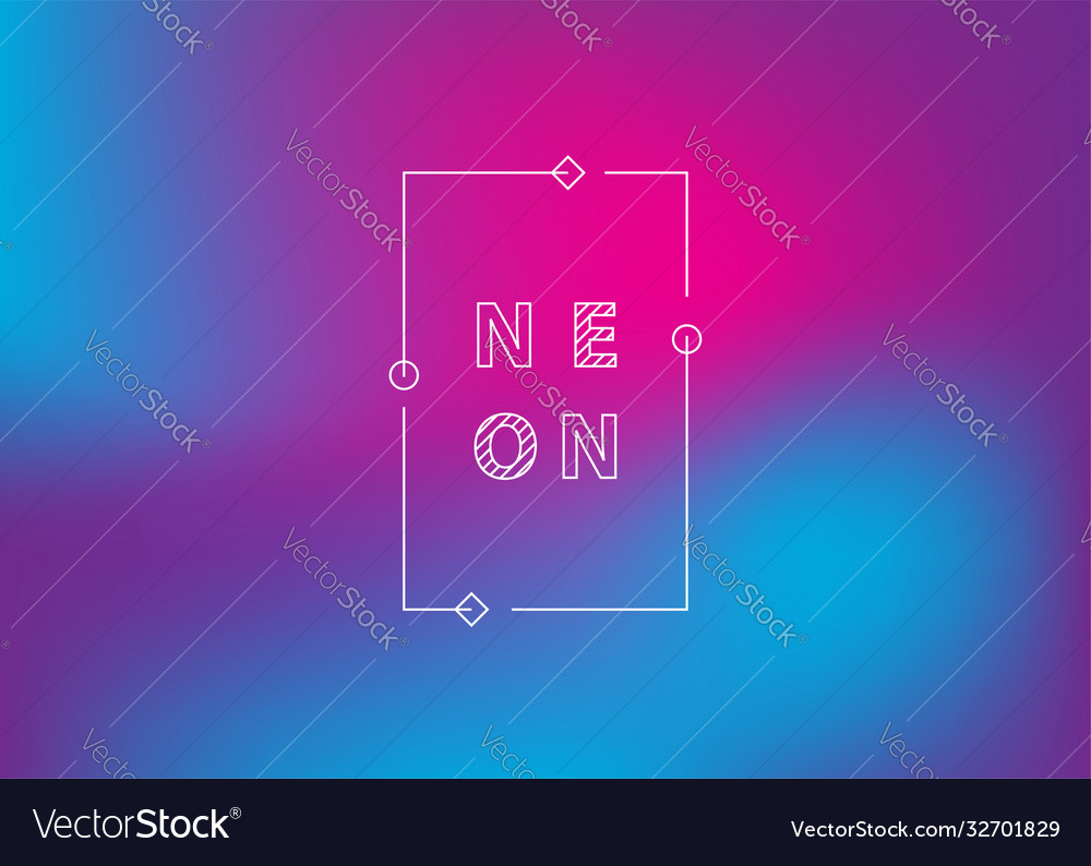 Neon gradient ui ux background trendy web color Vector Image