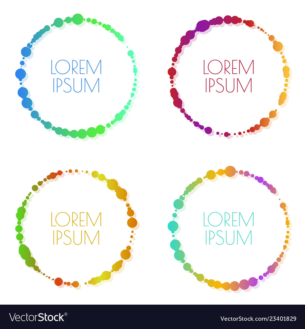Set round bright colorful banners Royalty Free Vector Image Set round bright colorful banners Royalty Free Vector Image