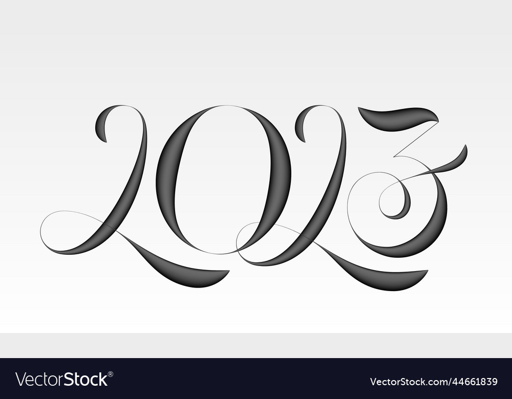 2023 christmas lettering greeting card design Vector Image 2023 christmas lettering greeting card design Vector Image