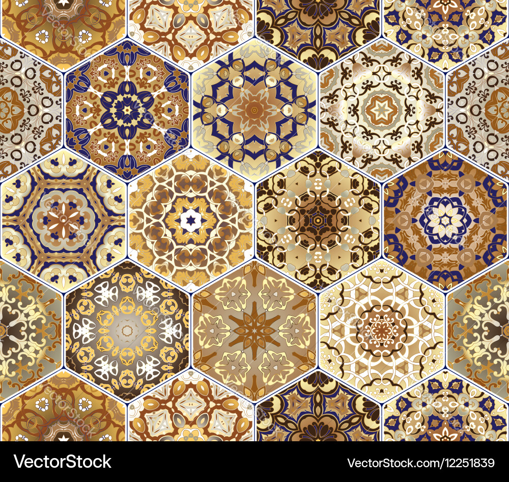 Bright seamless pattern tiles Royalty Free Vector Image
